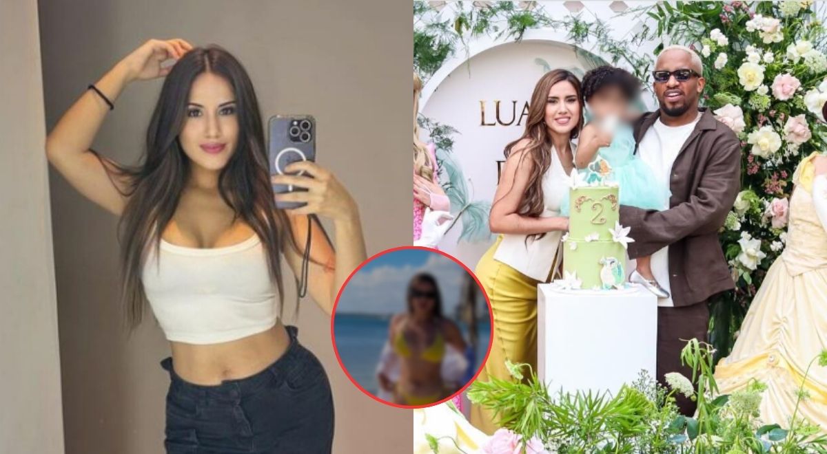 Darinka Ramírez impone moda con el clásico bikini amarillo triángulo de 2025