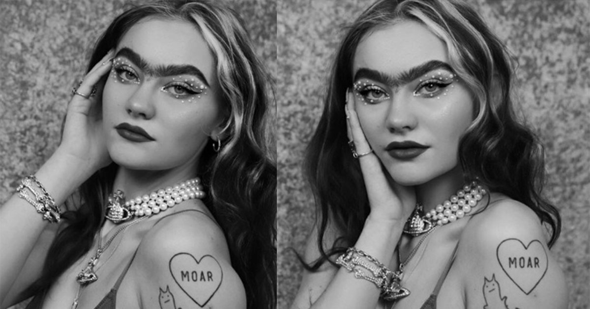 Joven que sufría de bullying por tener una uniceja se convierte en modelo