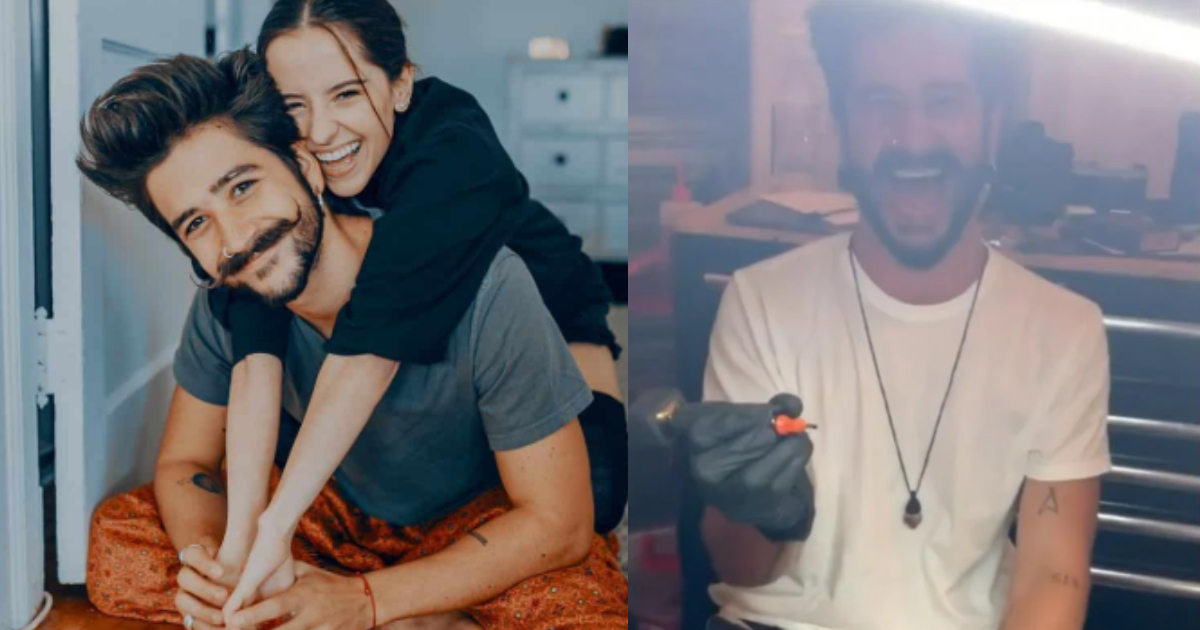 Camilo tatúa a Evaluna Montaner y deja en shock a fans | VIDEO