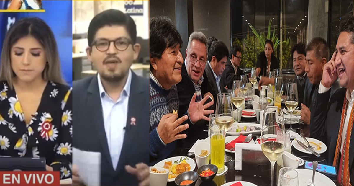 Periodista Cuestiona “gustos Refinados” De Cerrón Y Evo Morales Tras