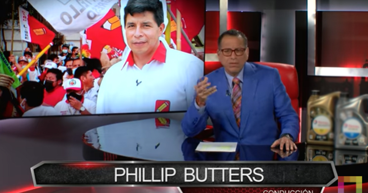 Butters blanco de críticas por ataque contra Pedro Castillo