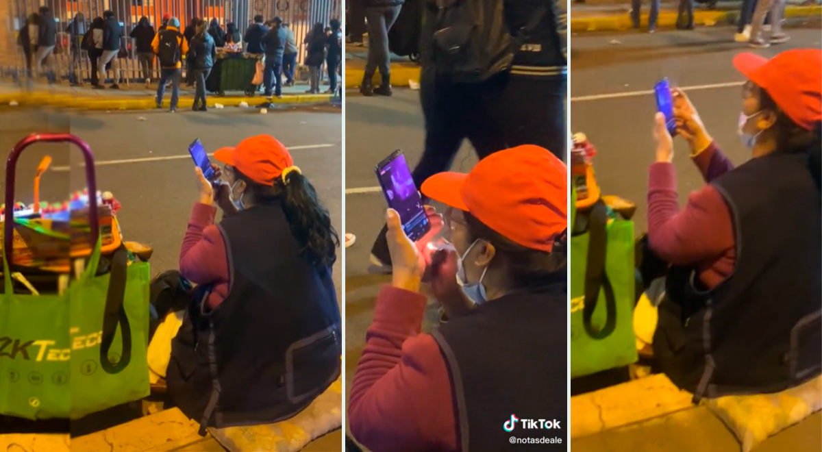 Vendedora de golosinas disfruta "EN VIVO" concierto de Coldplay afuera ...