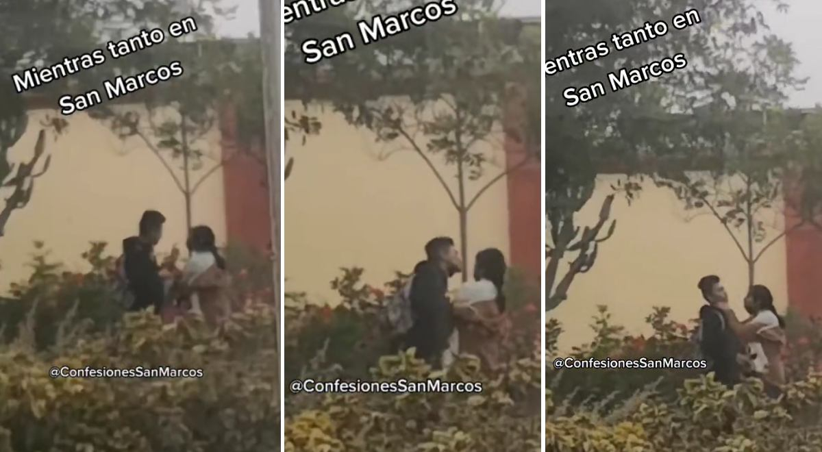 San Marcos: pareja de universitarios fueron sorprendidos en coqueteos ...