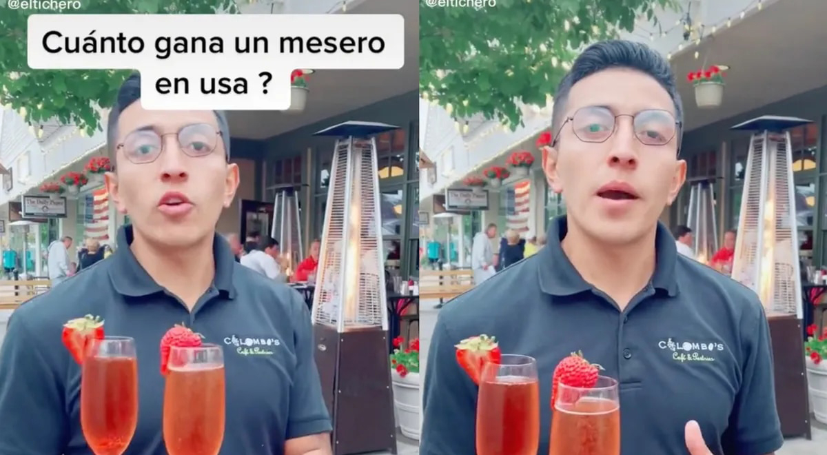 Mesero se hace viral al revelar cuánto gana por jornada en Estados ...