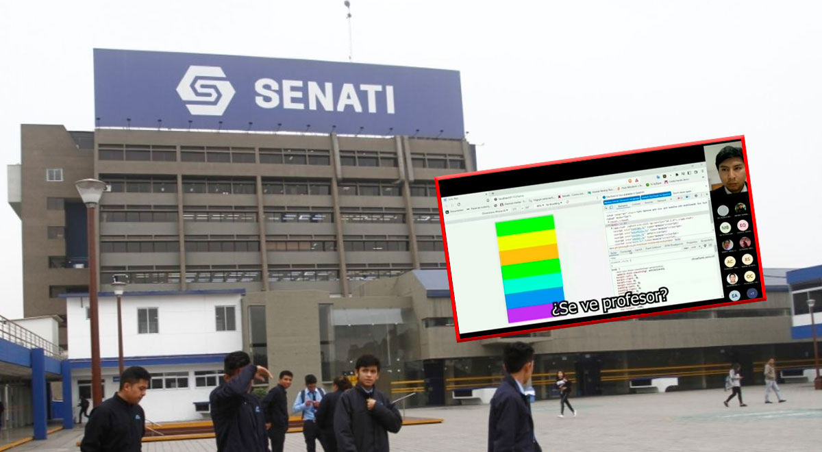 Senati: estudiante comparte pantalla en plena clase virtual y descubren ...