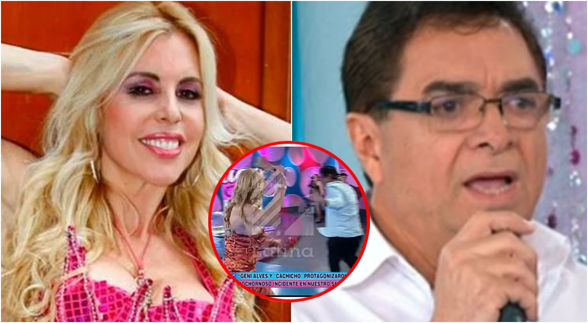 Cuando Geni Alves CORRETEÓ CON SUS TACOS A CACHICHO y echó agua a ...