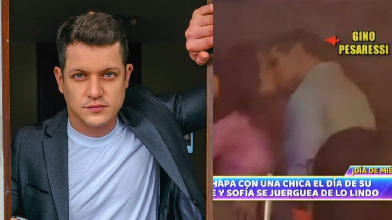 Gino Pesaressi ampayado en fiesta besándose con quien sería su nuevo amor | VIDEO