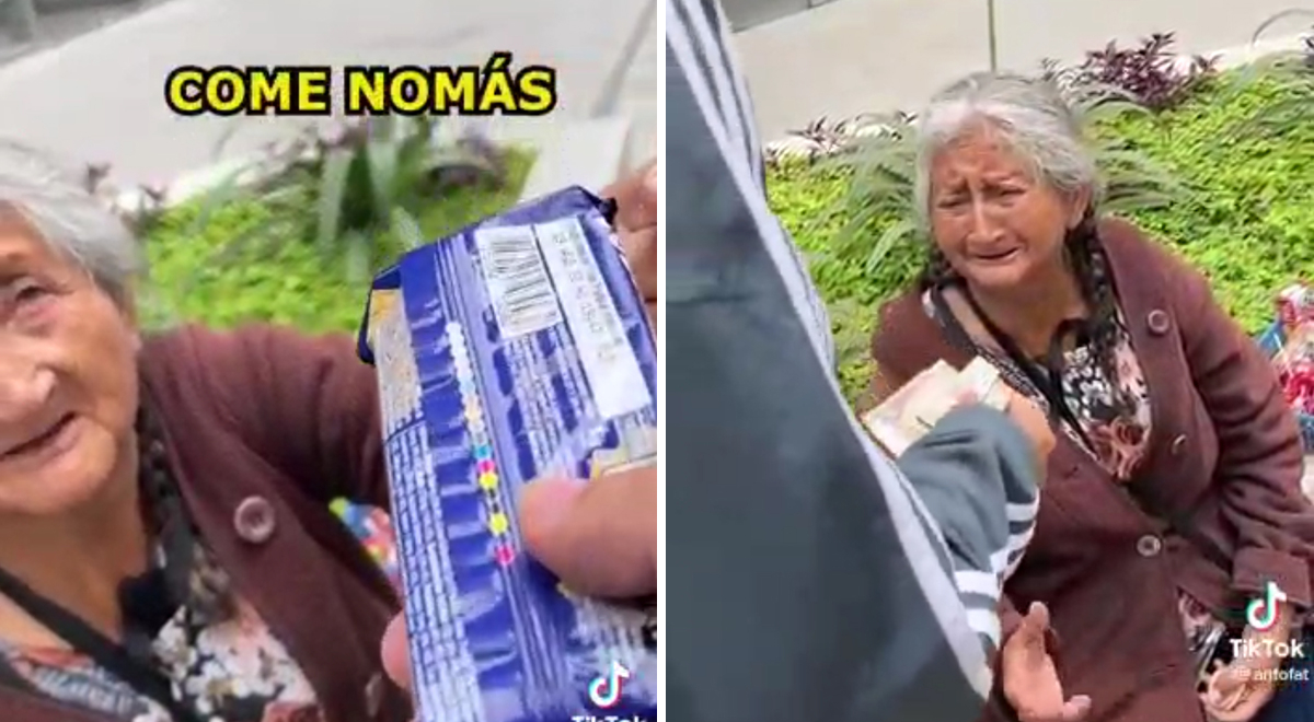 Vendedora ambulante regala galleta a tiktoker sin juzgarlo y él la ...