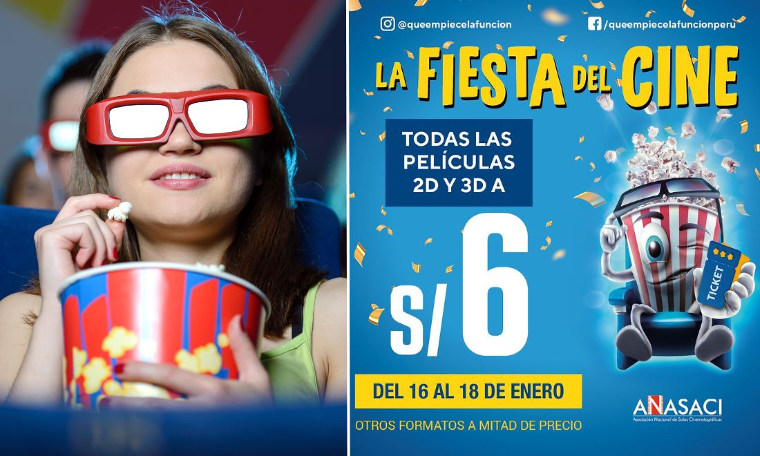 Cines venderán entradas a S/6 desde el lunes 16 de enero: ¿cómo comprar?