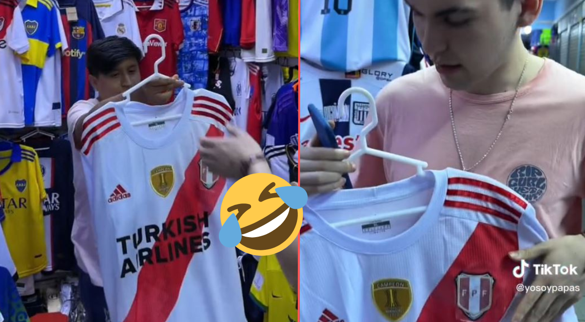 Hincha llega a Polvos Azules para comprar última camiseta de Perú, pero ...