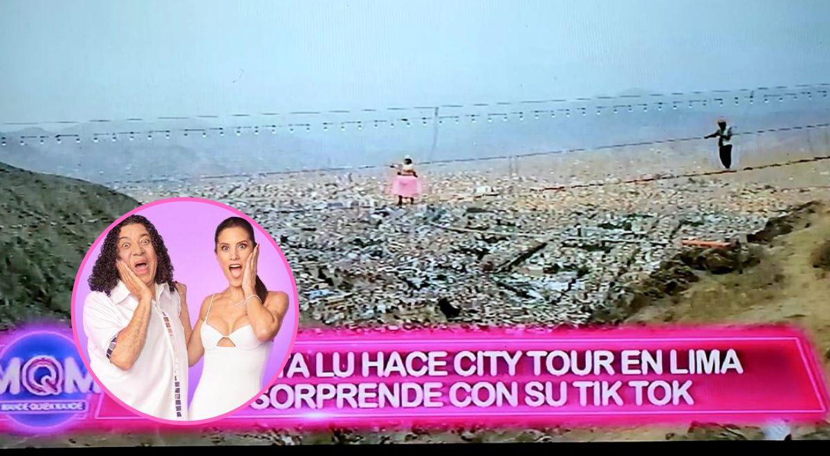 ‘Cholita Lu’ reta a María Pía Copello a bailar sobre puente colgante en ...