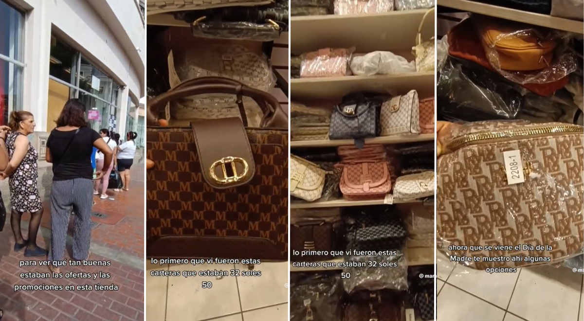 ¡Desde 30 soles! Peruana se viraliza en TikTok tras hallar una tienda de carteras en Lima con ...