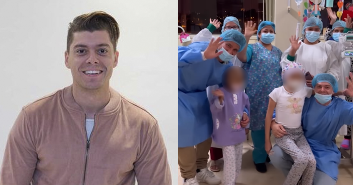 Ignacio Baladán sorprende a niños con cáncer con tierno detalle