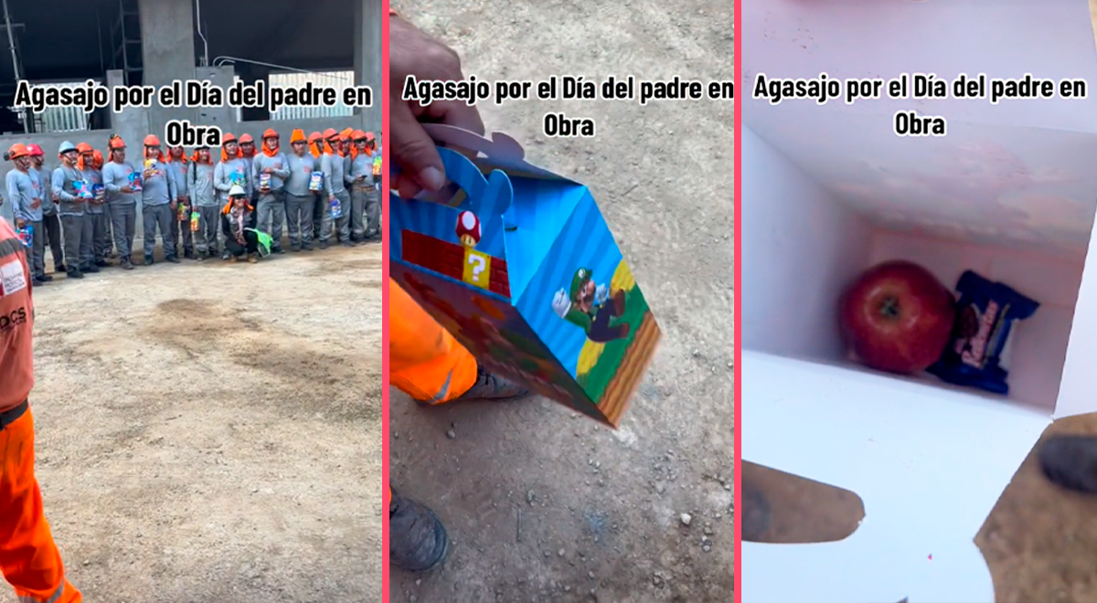 Obreros enseñan qué les dieron de sorpresa por el Día del Padre y ...