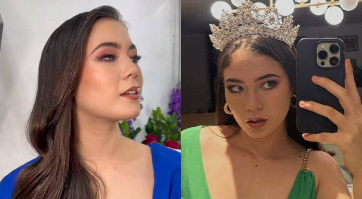 Kyara Villanela arrasa con vestido de satén drapeado en look previo al Miss Teen Universe
