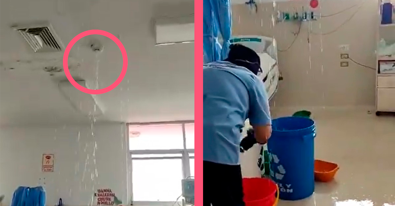 ¡Pésimas condiciones! UCI del hospital del Niño al borde la inundación