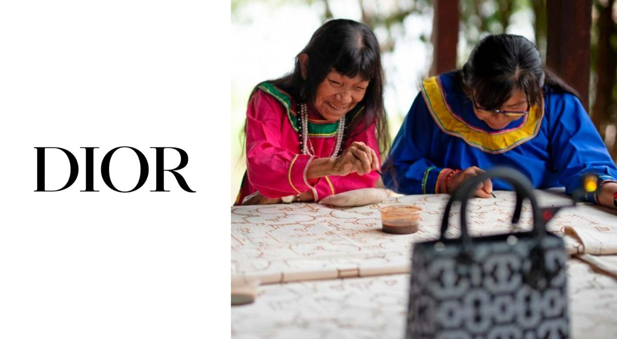 Sara Flores, artista Shipibo-Conibo, fusiona el arte amazónico con Dior en 2025