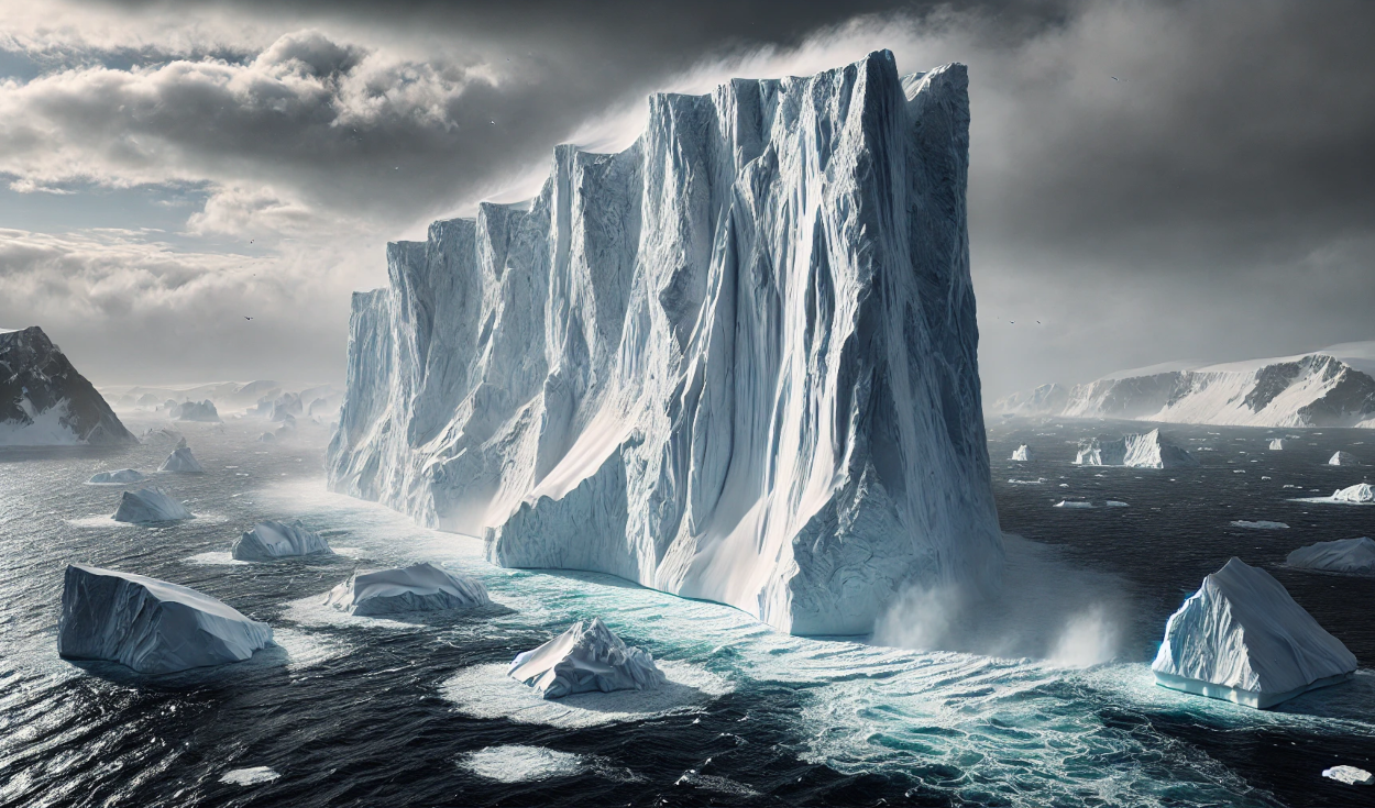 El iceberg más grande del mundo se fractura y avanza hacia tierra firme ...