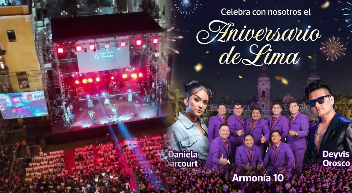 ¿Qué artistas se presentarán en el Aniversario de Lima 2025? Descubre ...